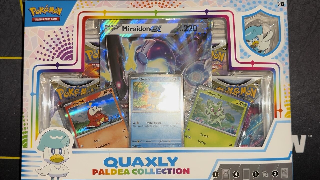 Opening a Pokemon Quaxly Paldea Collection!