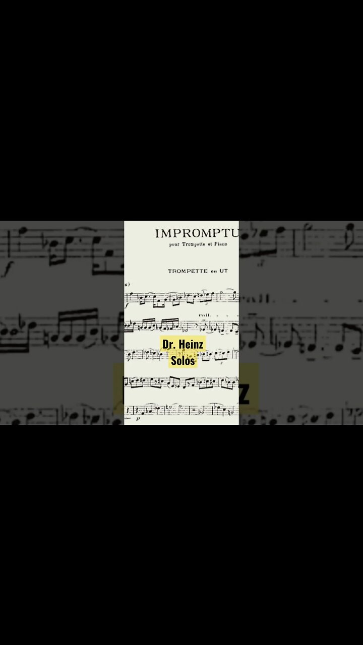 Impromptu pour Trompette et Piano by Jaques Ibert - Heinz Karl Schwebel