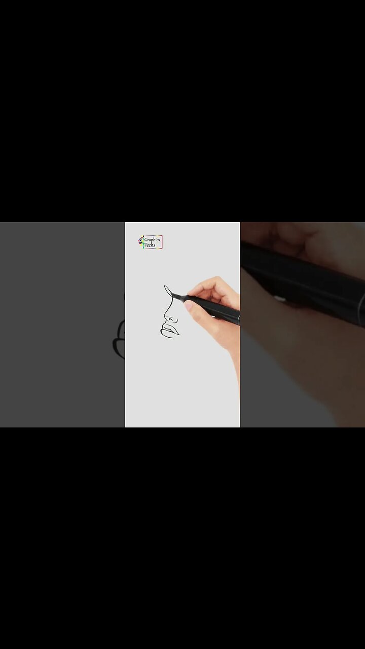 Face Draw Whiteboard Animated Shorts Graphicstechs Art