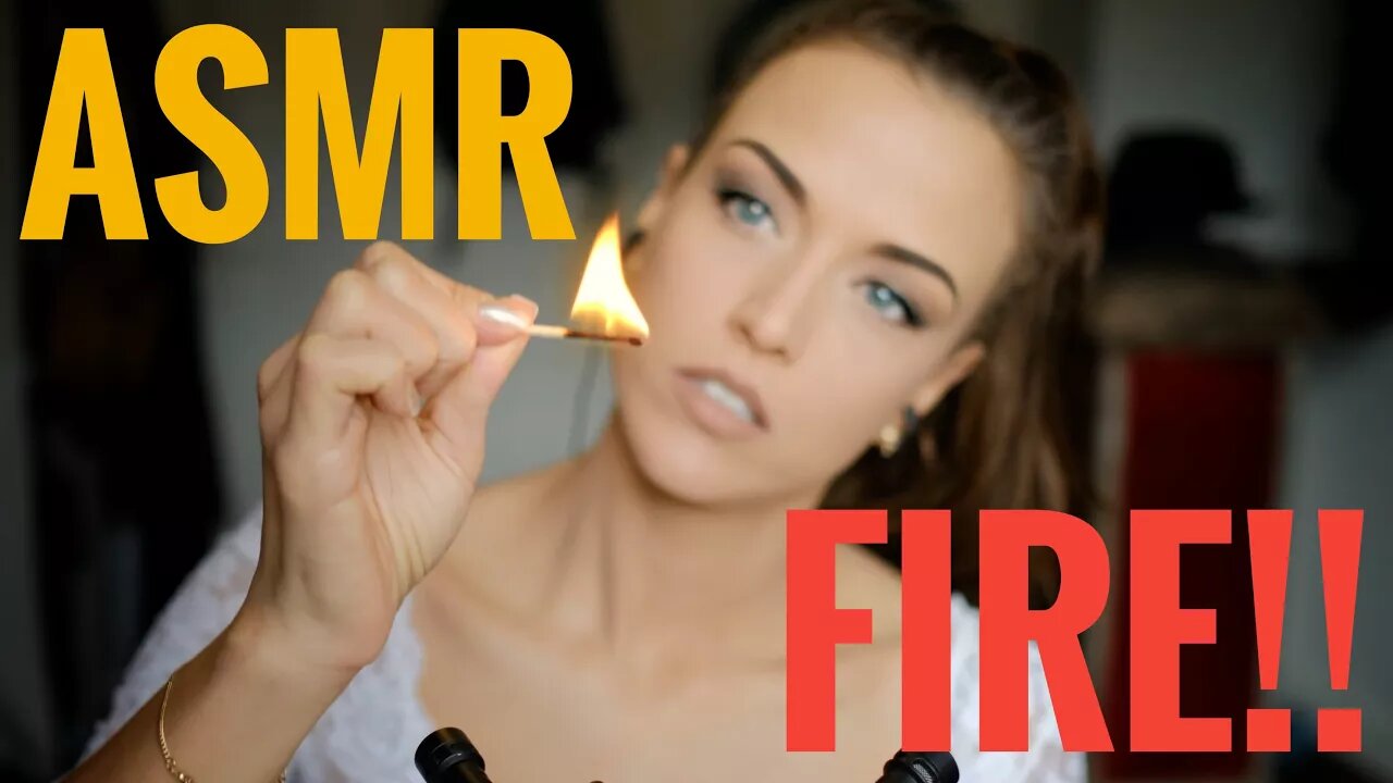 ASMR Gina Carla 🔥 Fire Sounds! Ear to Ear!