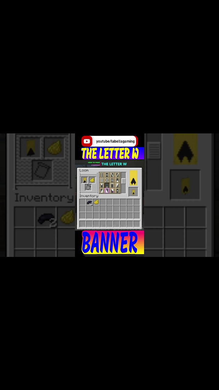 How To Make The Letter W Banner | Minecraft