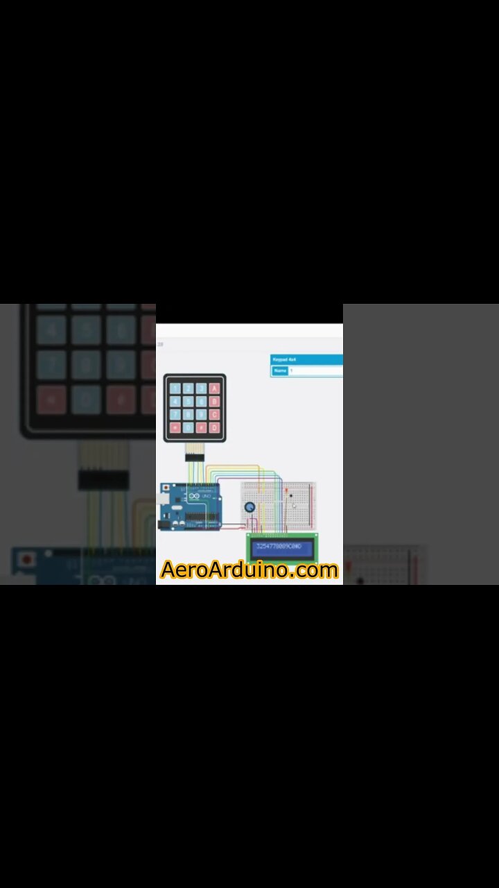 I Made Crazy Arduino 4x4 Keypad With Lcd Tinkercad Aeroarduino