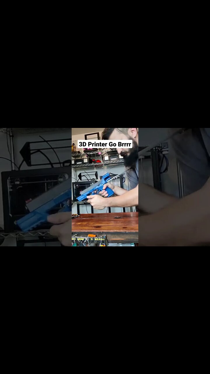 3D Printed Glock 17 Invader PDW #shorts