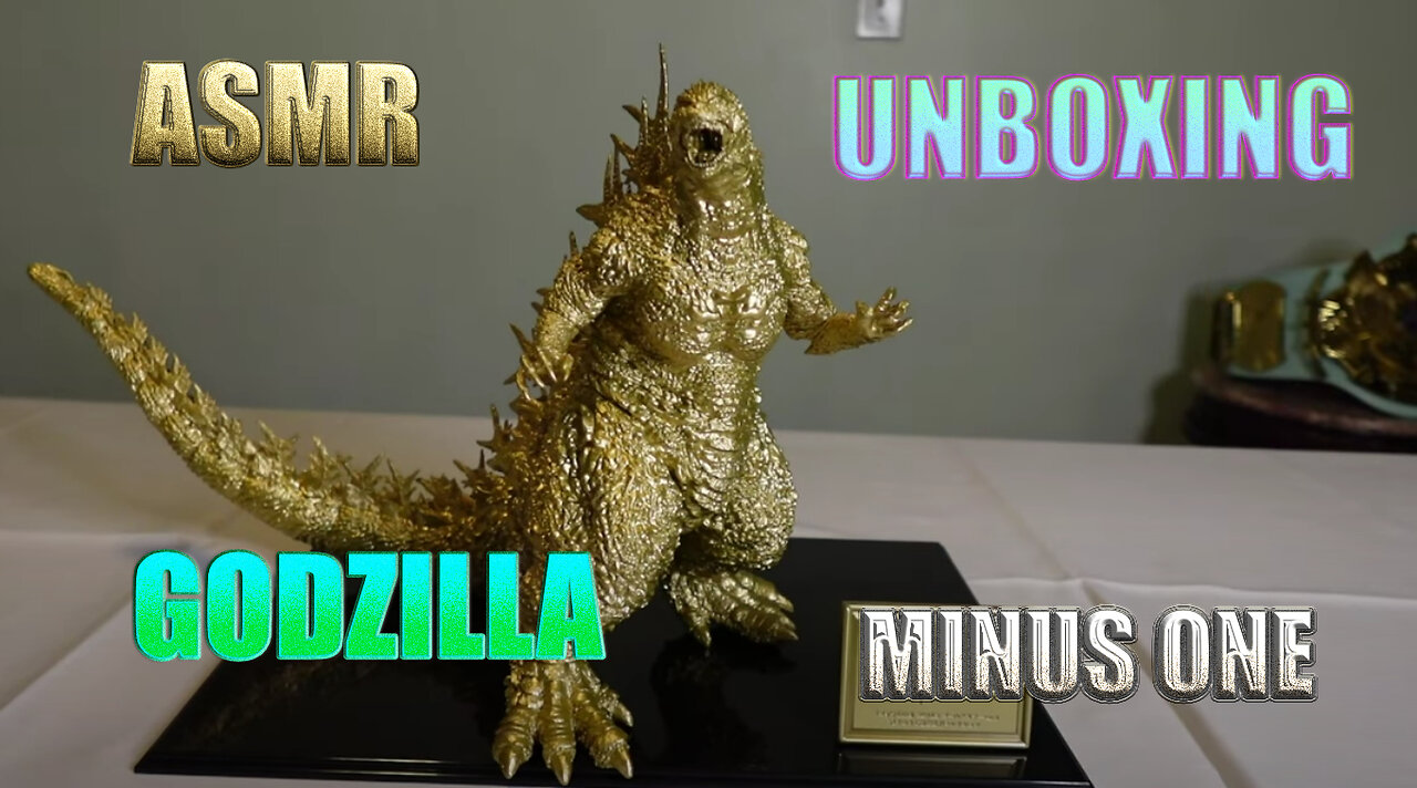 ASMR Unboxing: Golden Godzilla Minus One Statue