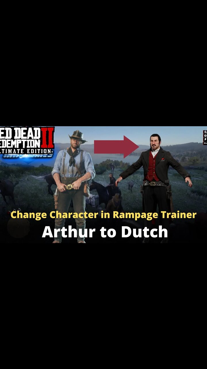 Change the Character Model in Rampage Trainer - Arthur to Dutch #shorts