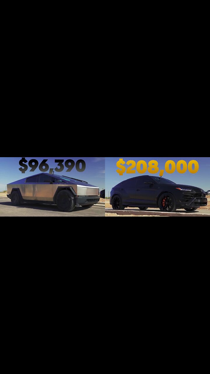Cyber Truck races Lamborghini Urus