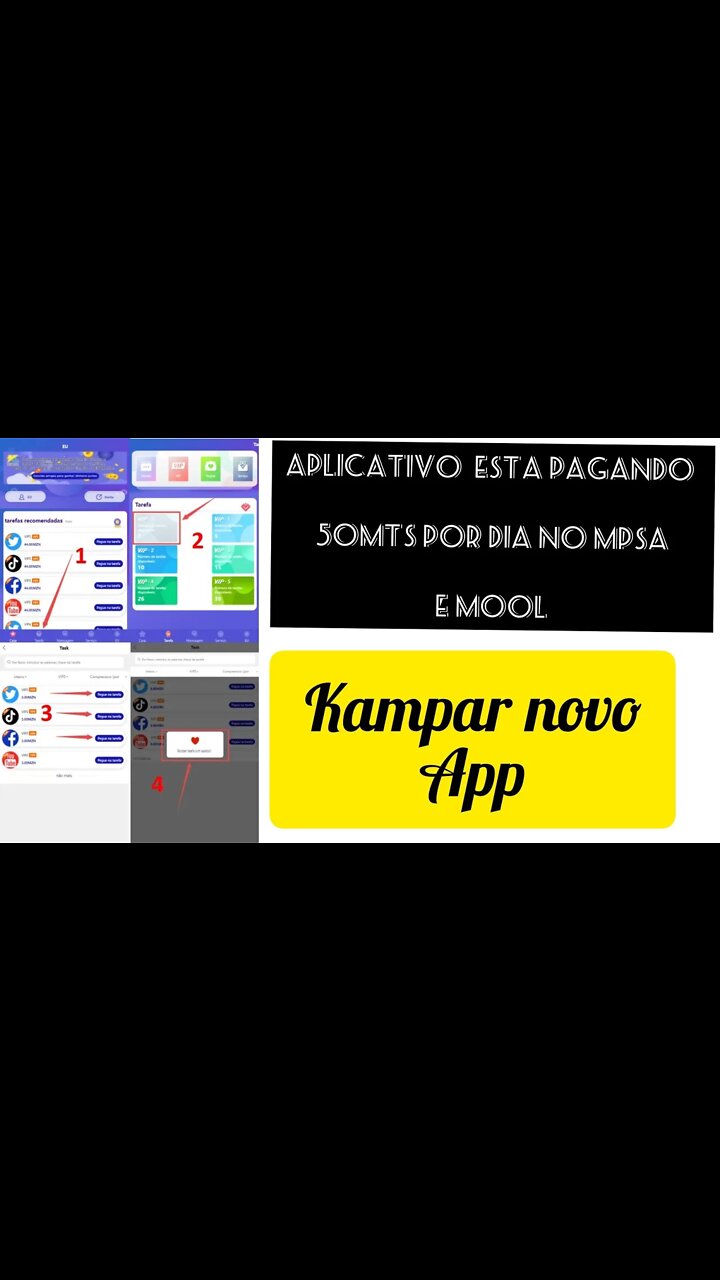 NOVO APLICATIVO KAMPAR ESTÁ PAGANDO NO MPESA E EMOLA EM MOÇAMBIQUE