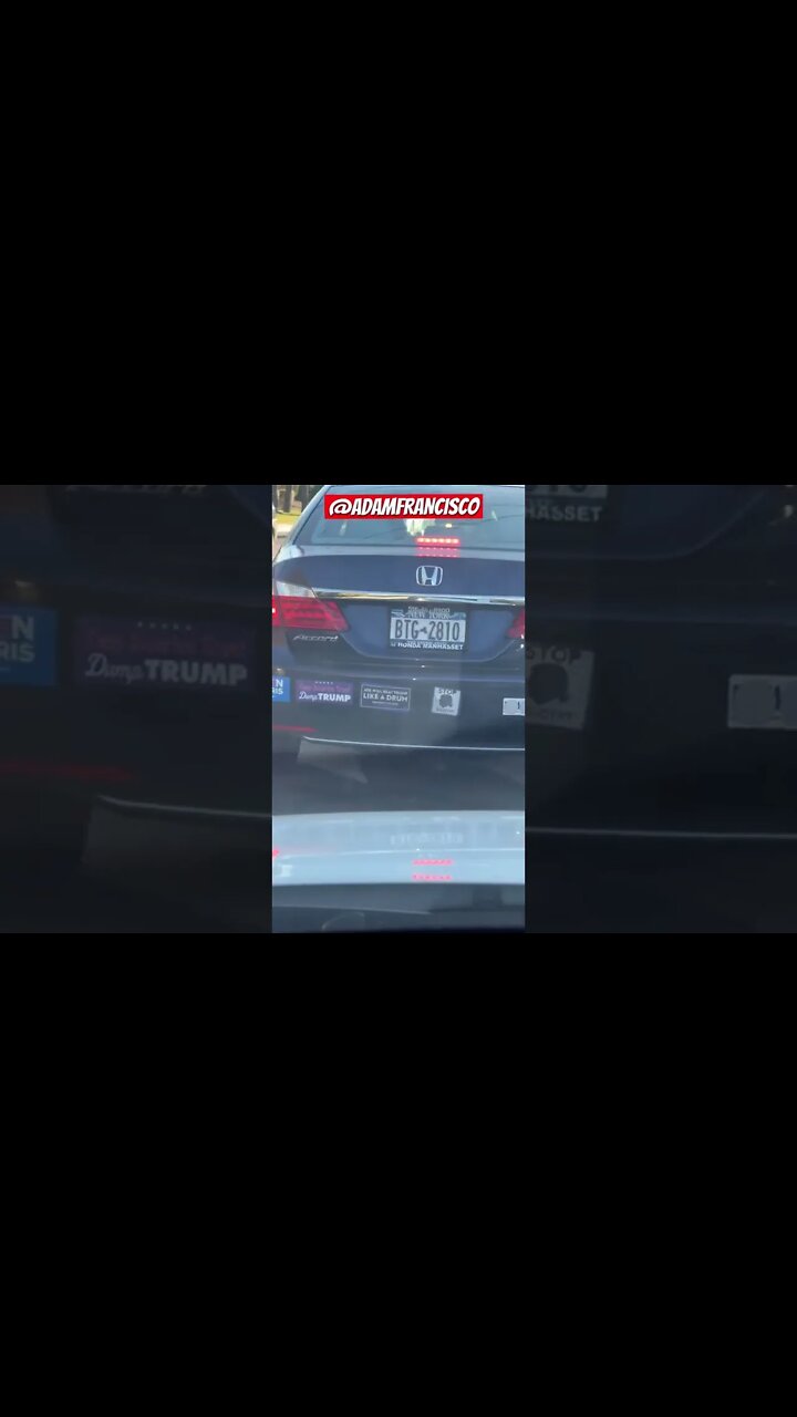 Biden/Harris & Anti-Trump bumper stickers spotted in Long Island