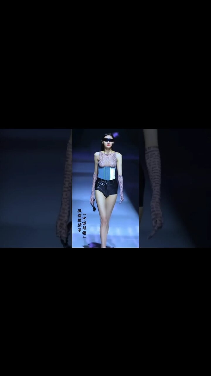 Skinny Chinese Girl Looks Hot Walking Down The Runway