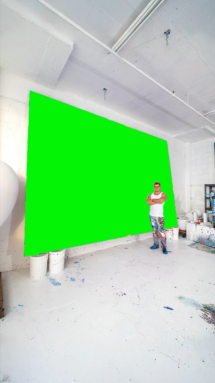 Big Painting Reveal | Green Screen