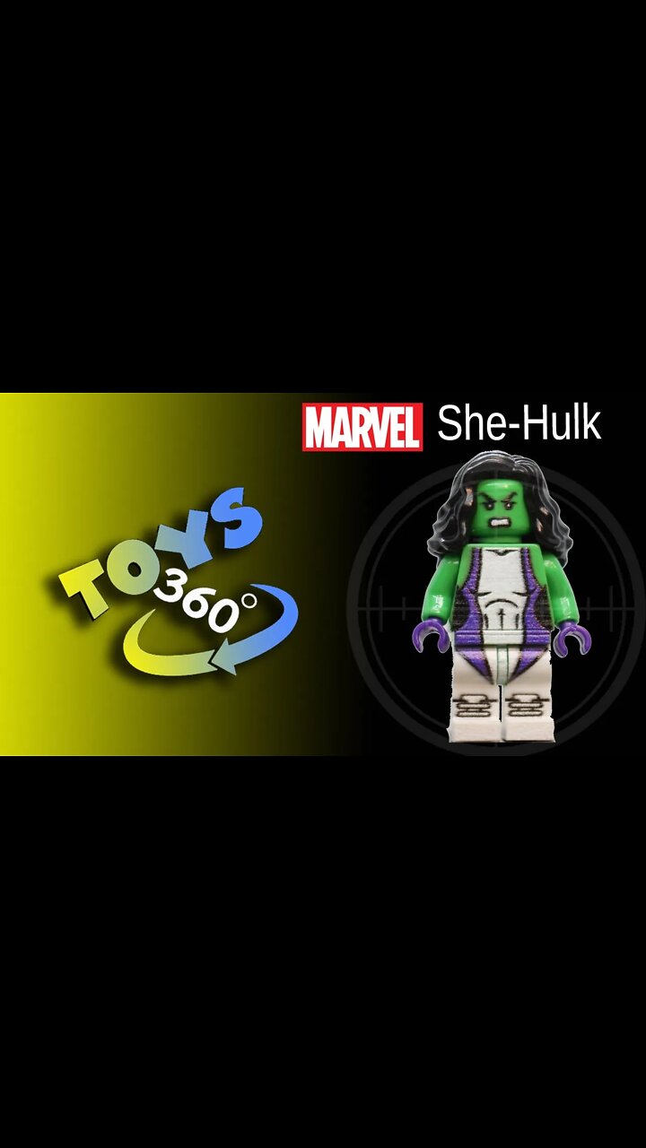 She-Hulk Minifigure Marvel review 360 - LEGO unofficial #shorts