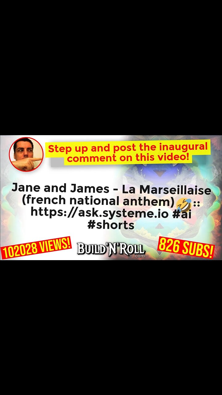 Jane and James - La Marseillaise (french national anthem) 🤣 :: https://ask.systeme.io #ai #shorts