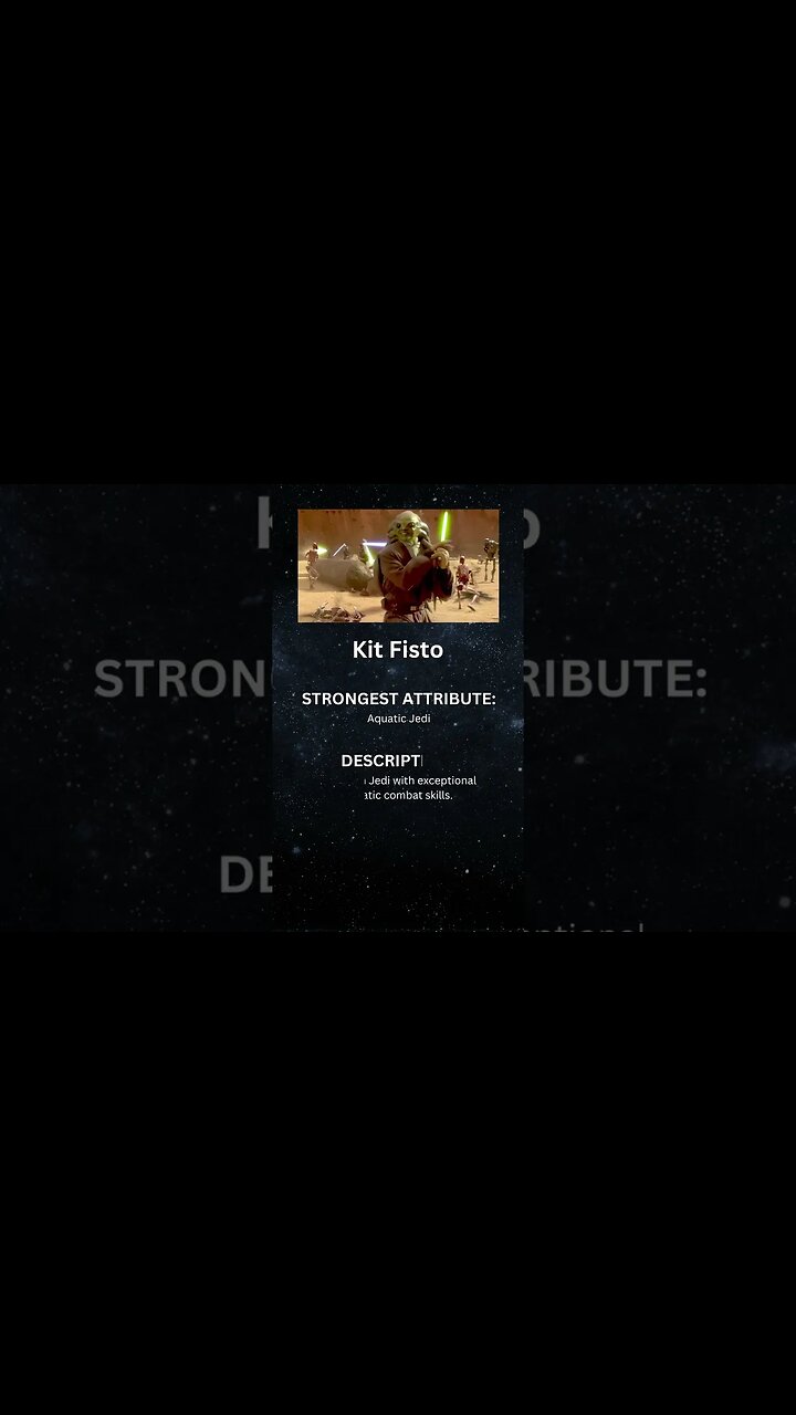 Star Wars Character Spotlight: Kit Fisto #shorts