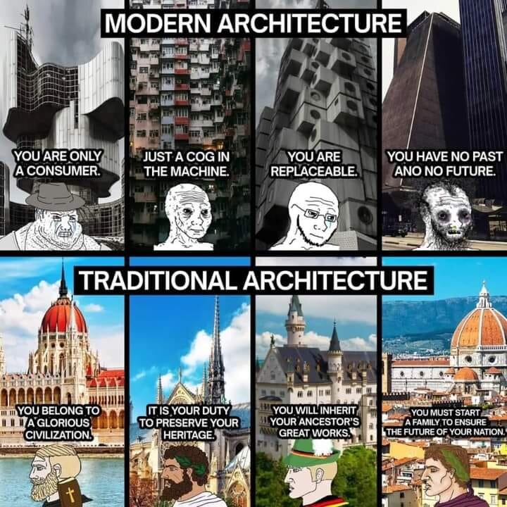Classic and Modern Architecture #shorts #silly #funny #memes # ...