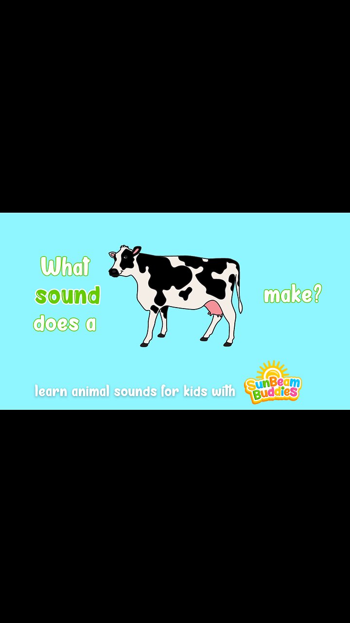 What sound does a cow make? 🐮 Learning sounds for kids!