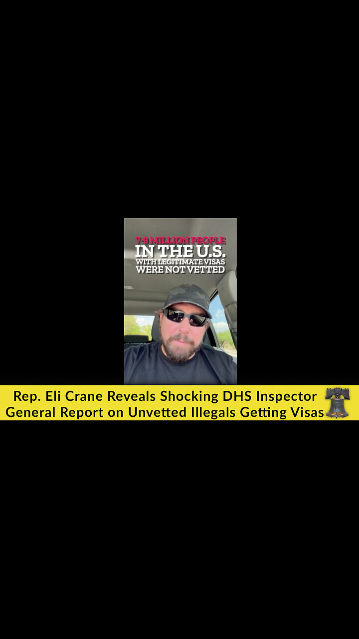 Rep. Eli Crane Reveals Shocking DHS Inspector General Report on ...
