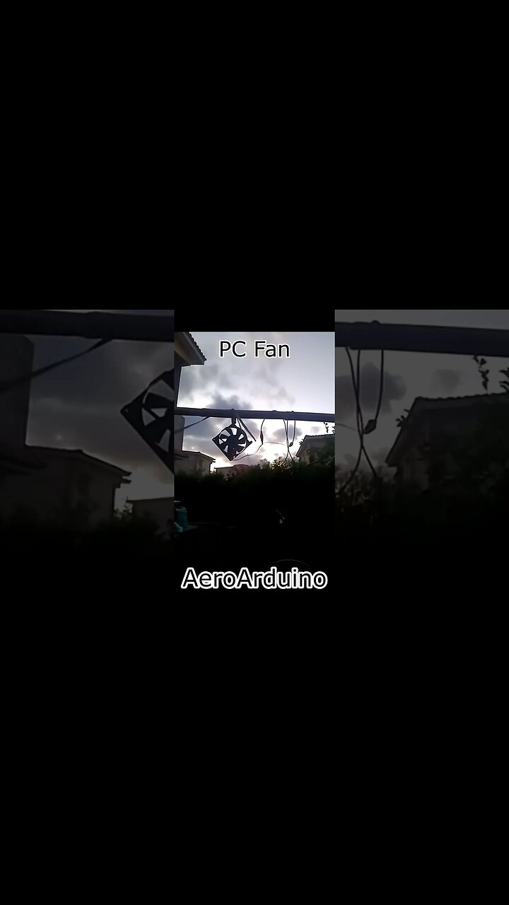 I Made This PC Fan Wind Turbine Rotating Crisp LED #AeroArduino