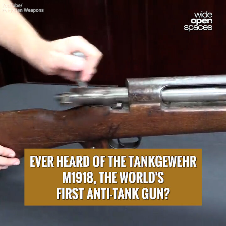 EVER HEARD OF THE TANKGEWEHR M1918, THE WORLD'S FIRST ANTI-TANK GUN?