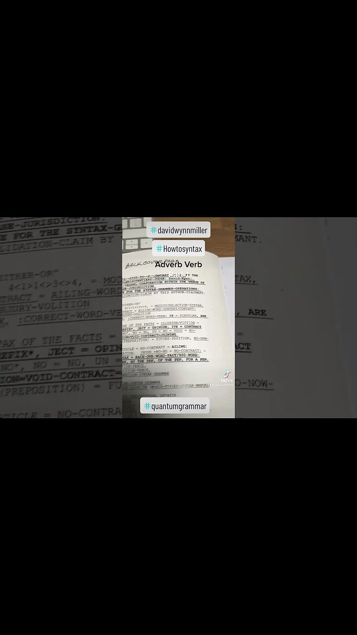 Video 1. #adverb #verb #how to syntax #syntax In this video I talk ...