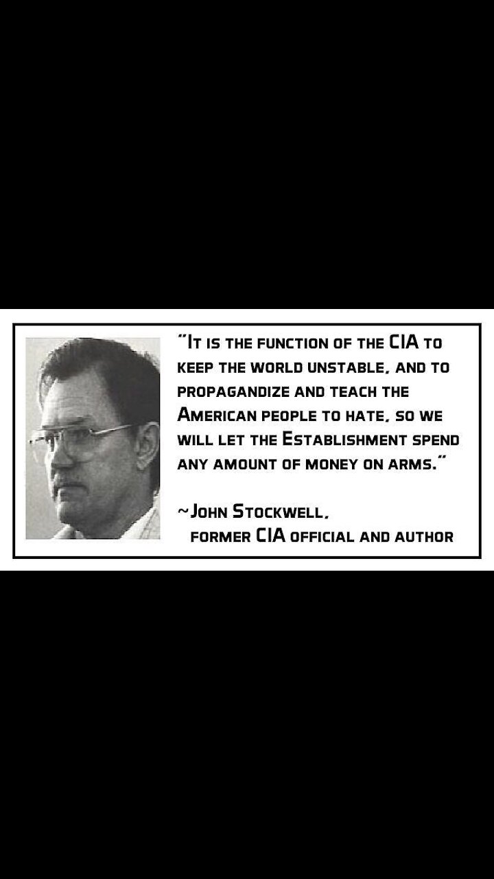 CIA Agent John Stockwell Explains How the CIA Uses "Propaganda" Against ...
