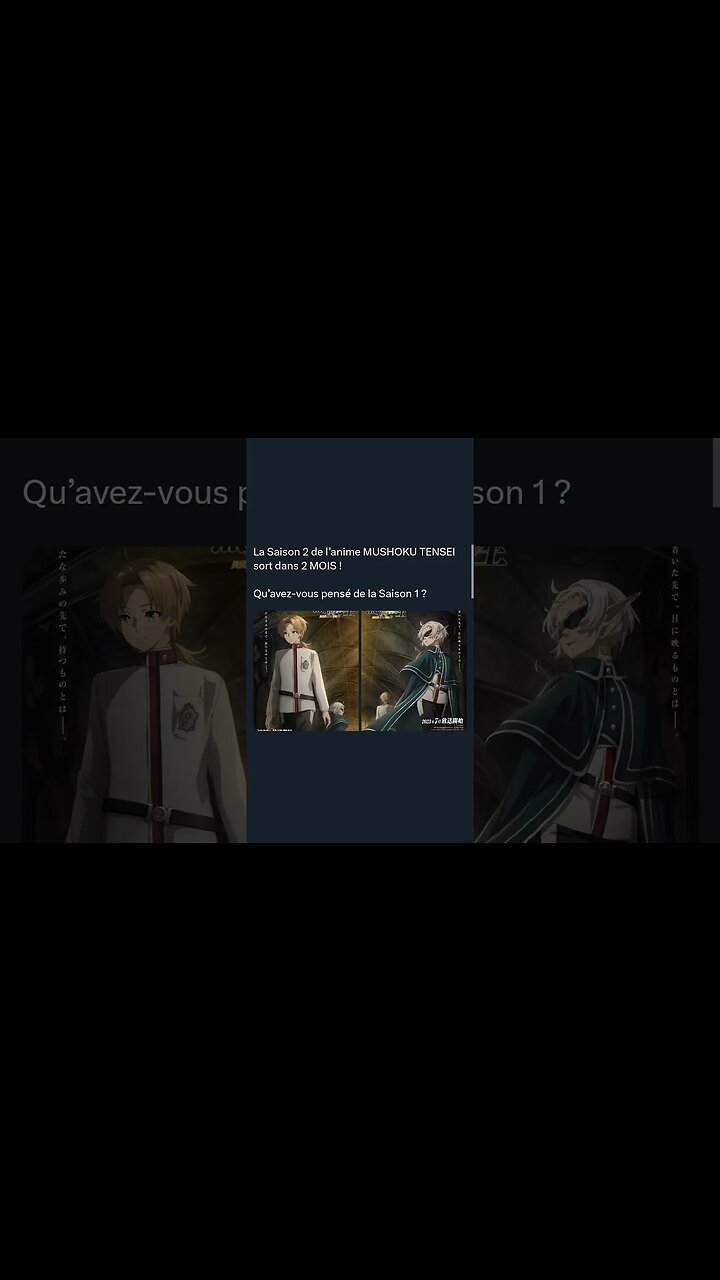 La Saison 2 de l’anime MUSHOKU TENSEI sort dans 2 MOIS