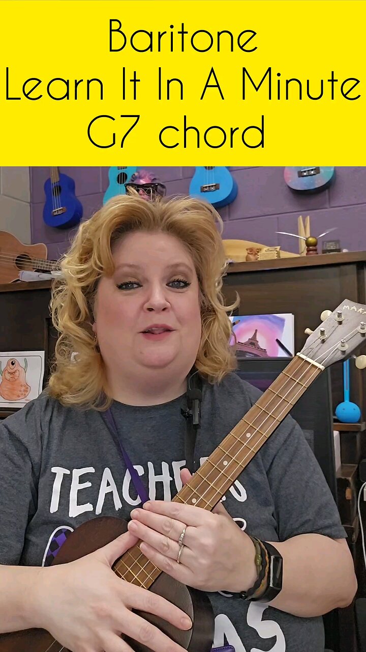 Learn It In A Minute: Baritone ukulele G7 chord #ukulele #uke # ...