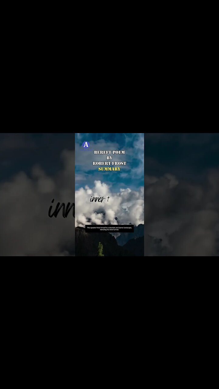 Bereft Poem by Robert Frost Summary