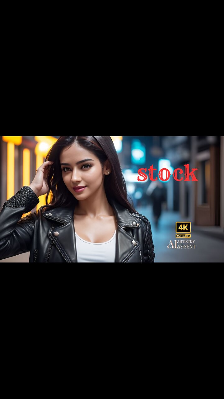 4K AI Artistry Lookbook Model l Stock market Leather jacket | Ai ...