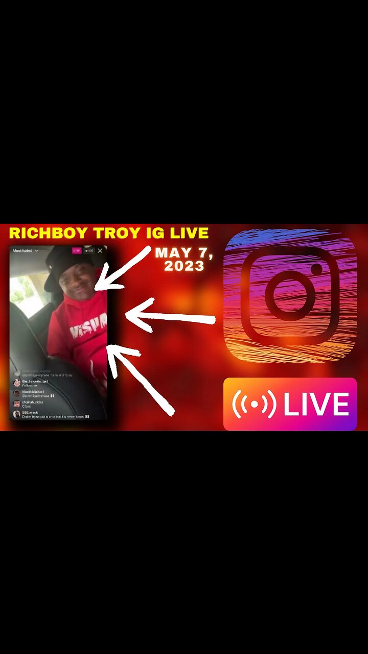 RICHBOY TROY IG LIVE: Rbt Drops Song & Music Video And Does A Live Promo To “Most Hated” (07/05/23)
