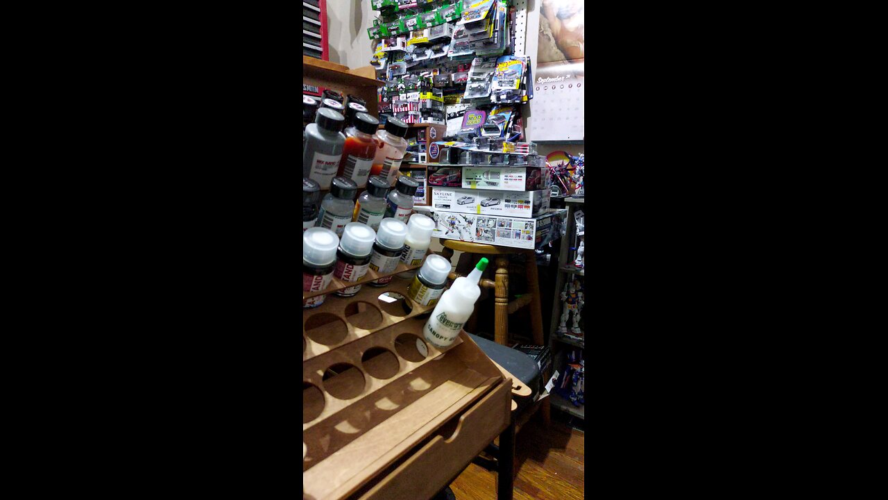 brief video on my new paint rack