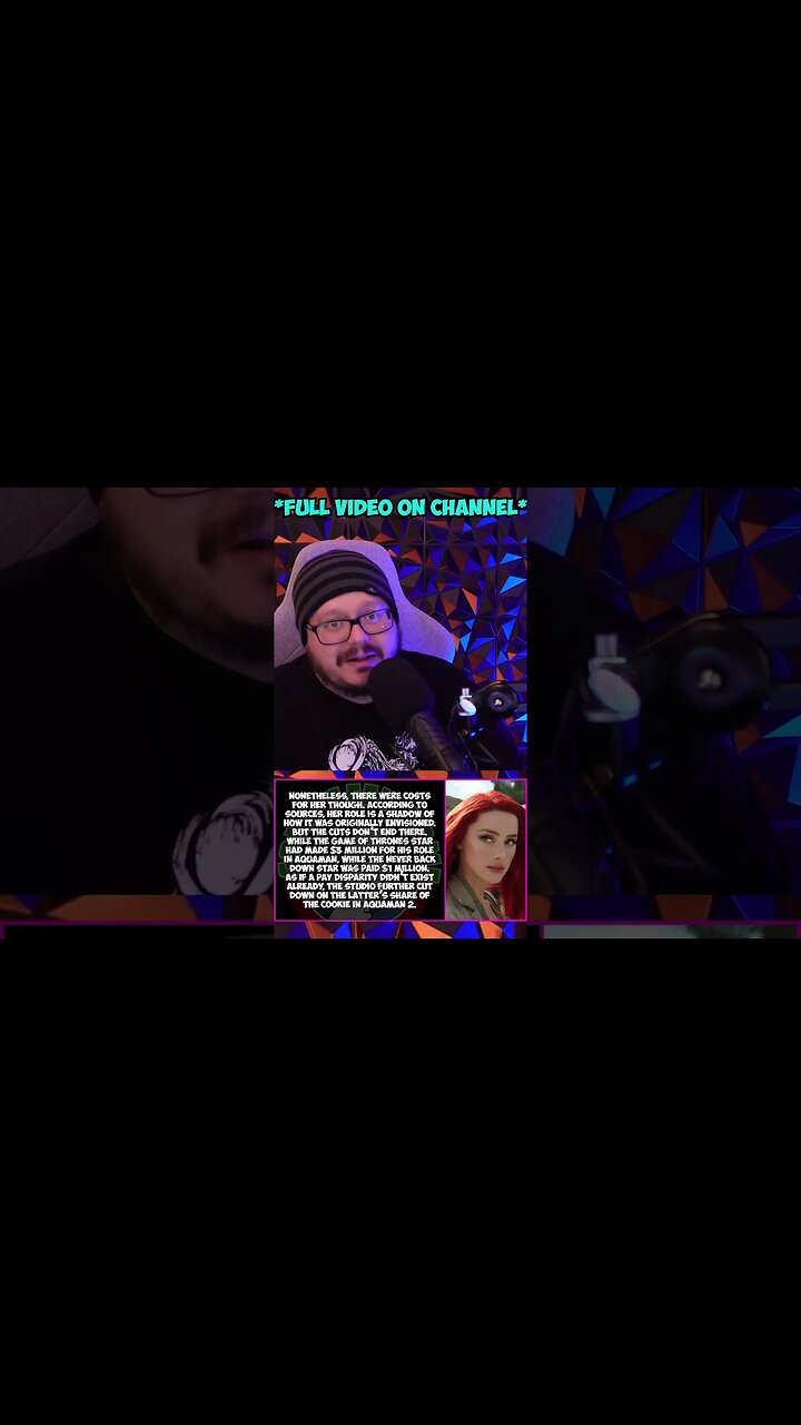 Amber Heard only got 13% of $15 million dollars for Aquaman 2. Boo Hoo ...