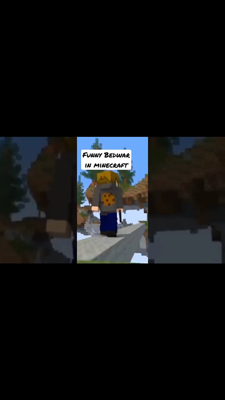 Funny bedwar in minecraft #minecraft #minecraftshorts #minecraftmemes
