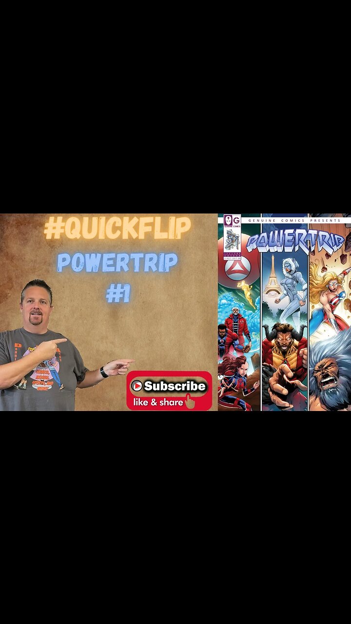 Powertrip #1 Genuine comics #QuickFlip Comic Review Jim Jimenez,Fedrico Sioc, Dave Brink #shorts