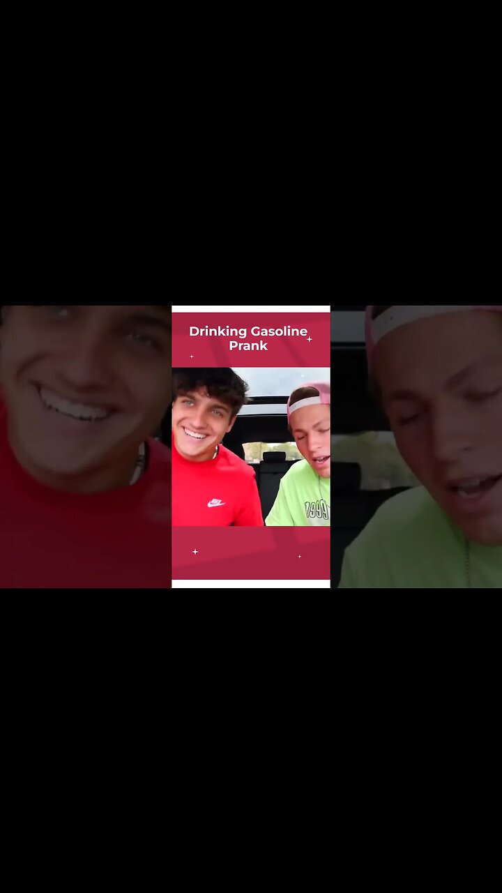 drinking gasoline prank | ben azelart,brent rivera,Lexi rivera