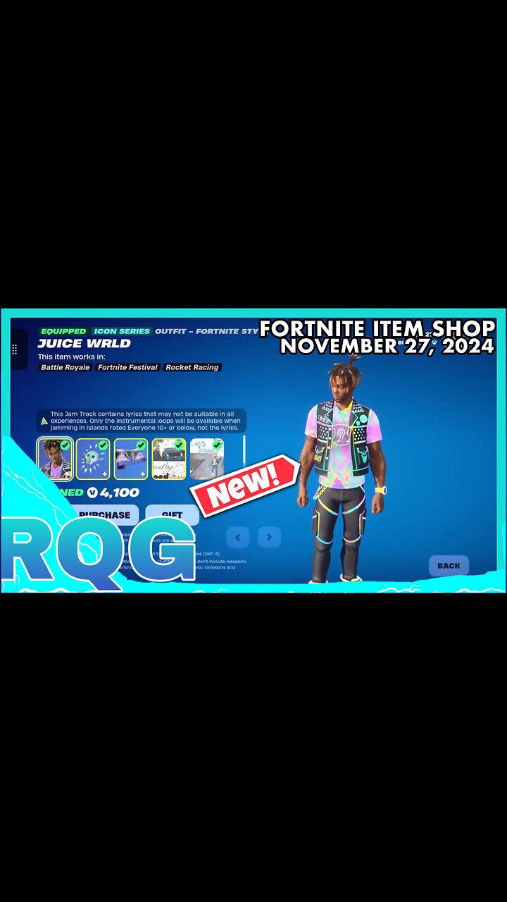*NEW* JUICE WRLD BUNDLE+FUTURE EMOTE! FORTNITE ITEM SHOP (November 27 ...