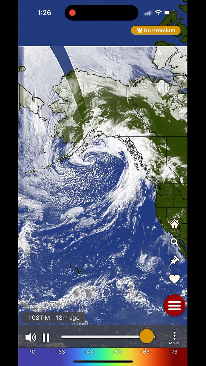 Doppler Anomaly before hurricane Milton