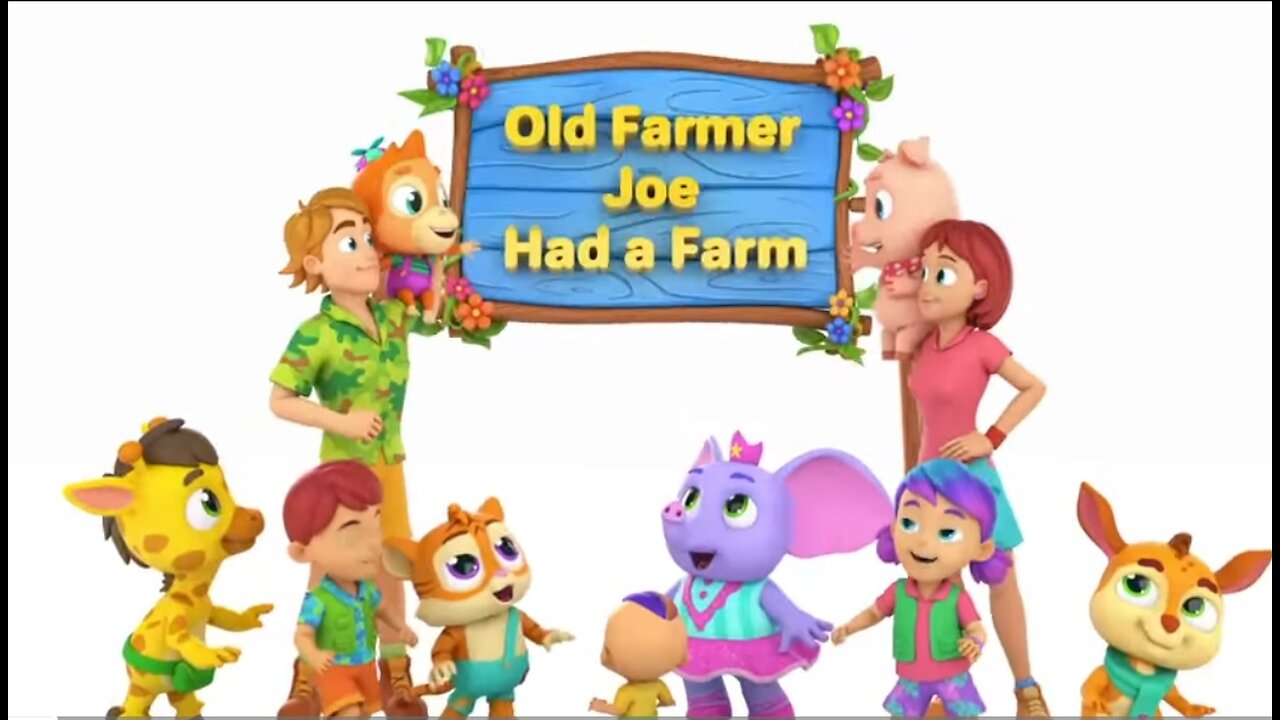 Old farmer joe had a farm / joe's farm / song for kids