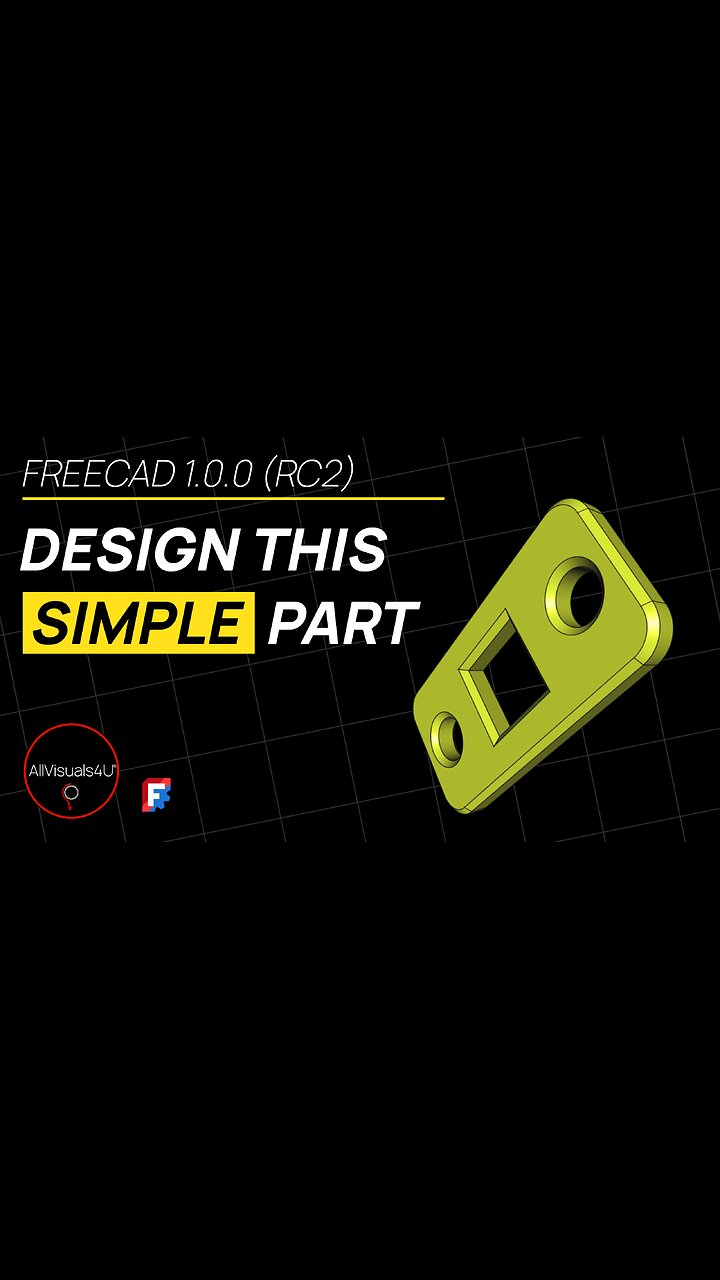 ⚠ FreeCAD 1.0 Beginner Tutorial - FreeCAD Part Design Tutorial ...