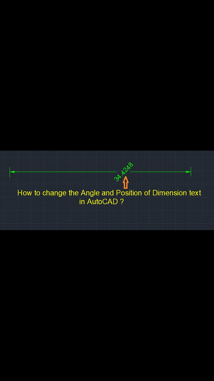 How to Rotate Dimension Text or change the Angle & change the position in AutoCAD(DIMTEDIT command)