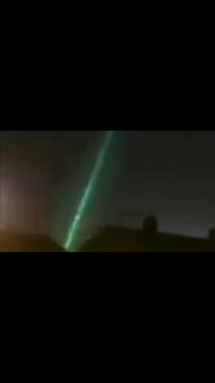 DEW Attack Prep? Green Beam Scan Of Land? Under The Cover Of A ...