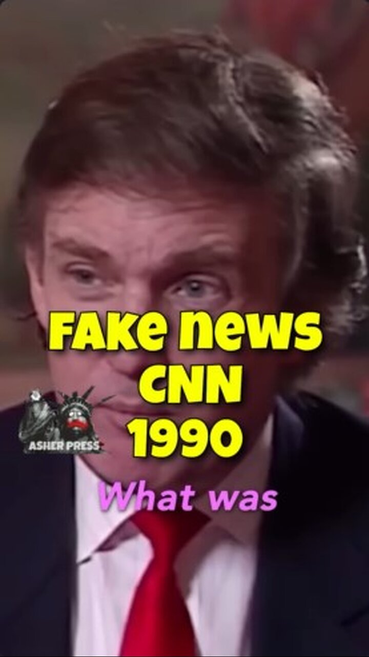 Trump Exposes CNN reporter as FAKE NEWS in 1990