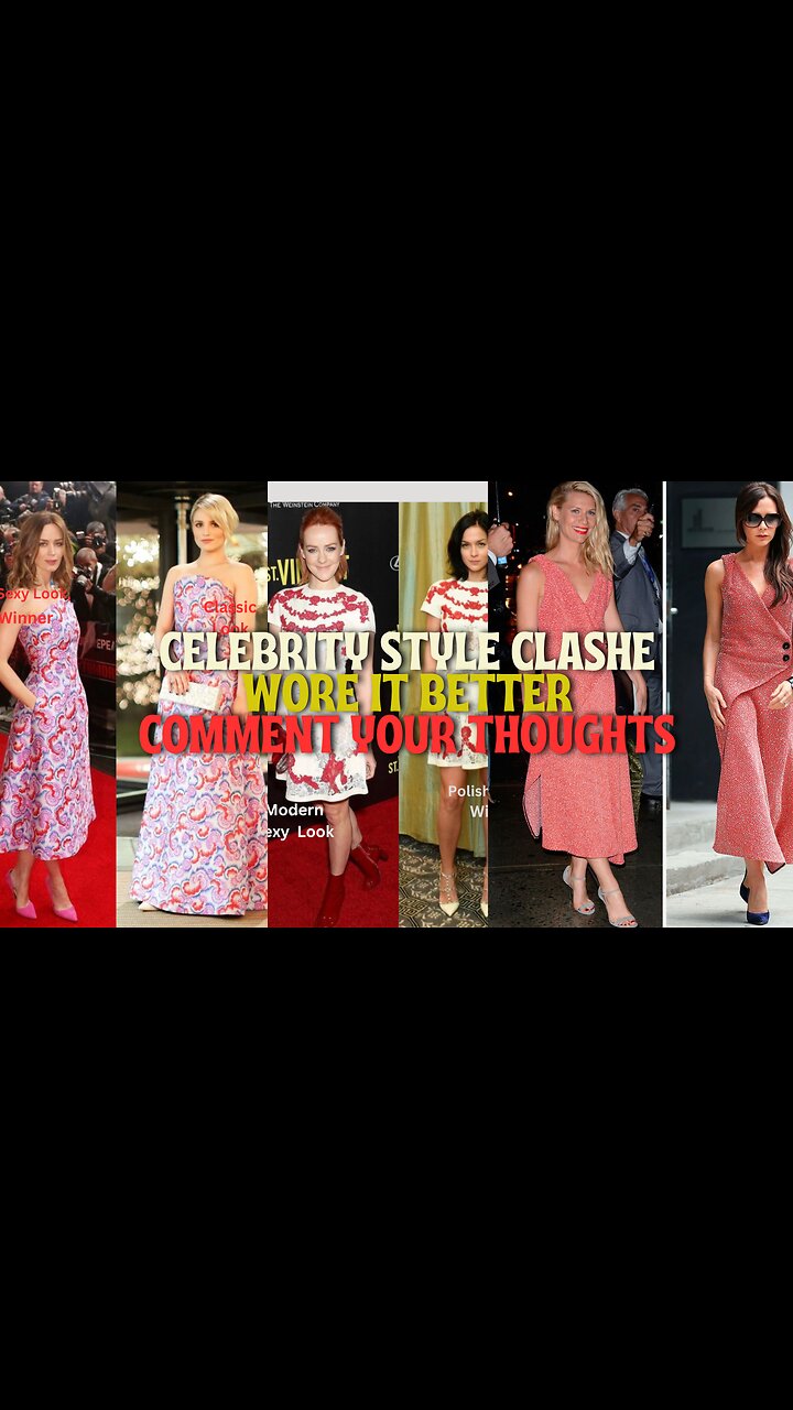 Celebrity Fashion & Style Clash: Who Wore it Better!, What do you Think ...