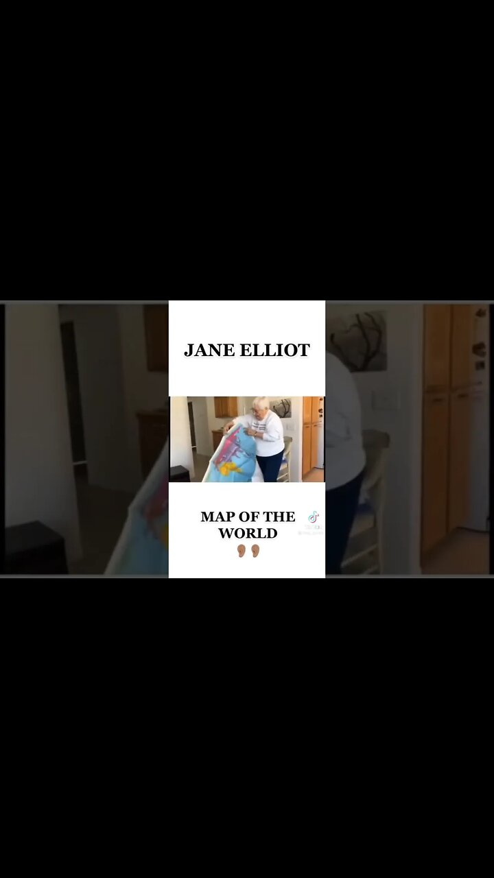 wait.. wut? Jane Elliot shows REAL map of the world