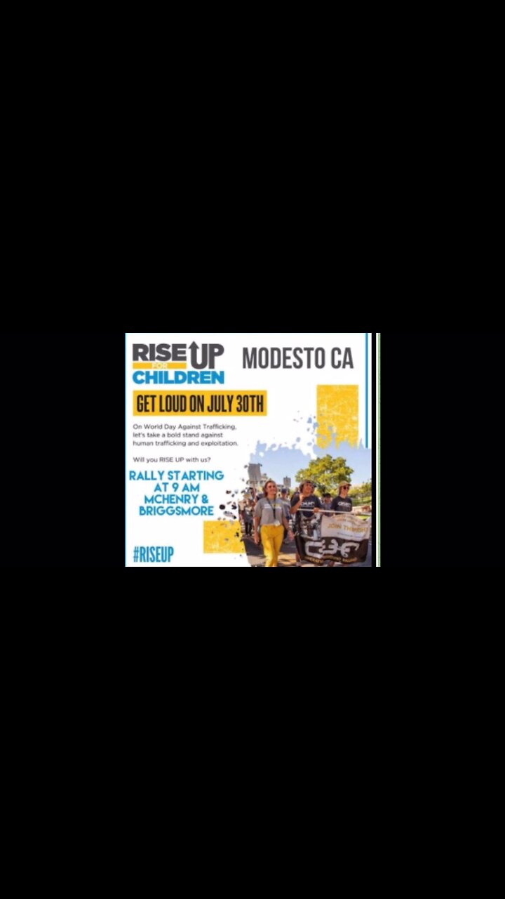 Live - Modesto CA - Rise Up For Children - End Trafficking
