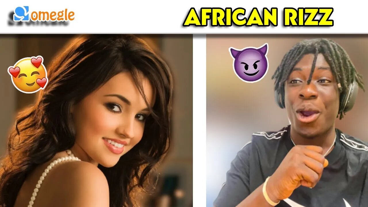 AFRICAN FINDS WIFE ON OMEGLE!!! 😈 | AFICAN RIZZ