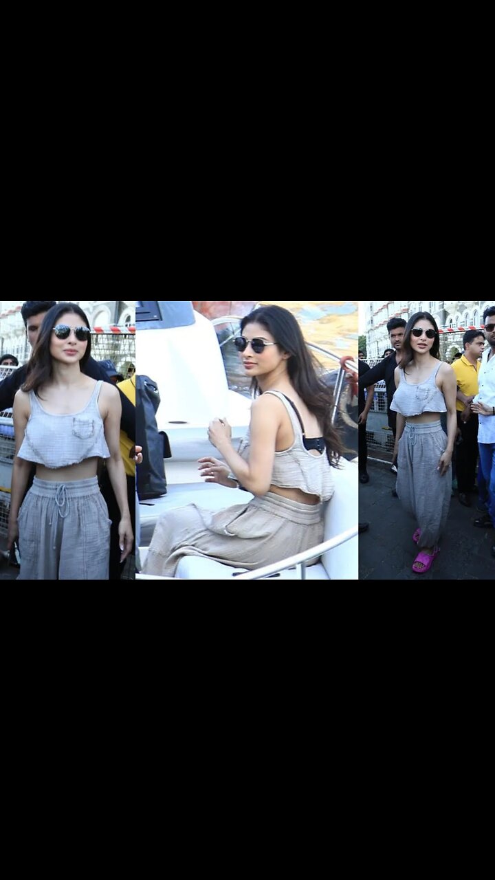 Mouni Roy Spotted At The Gateway Of India Taking The Speedboat For A Shoot