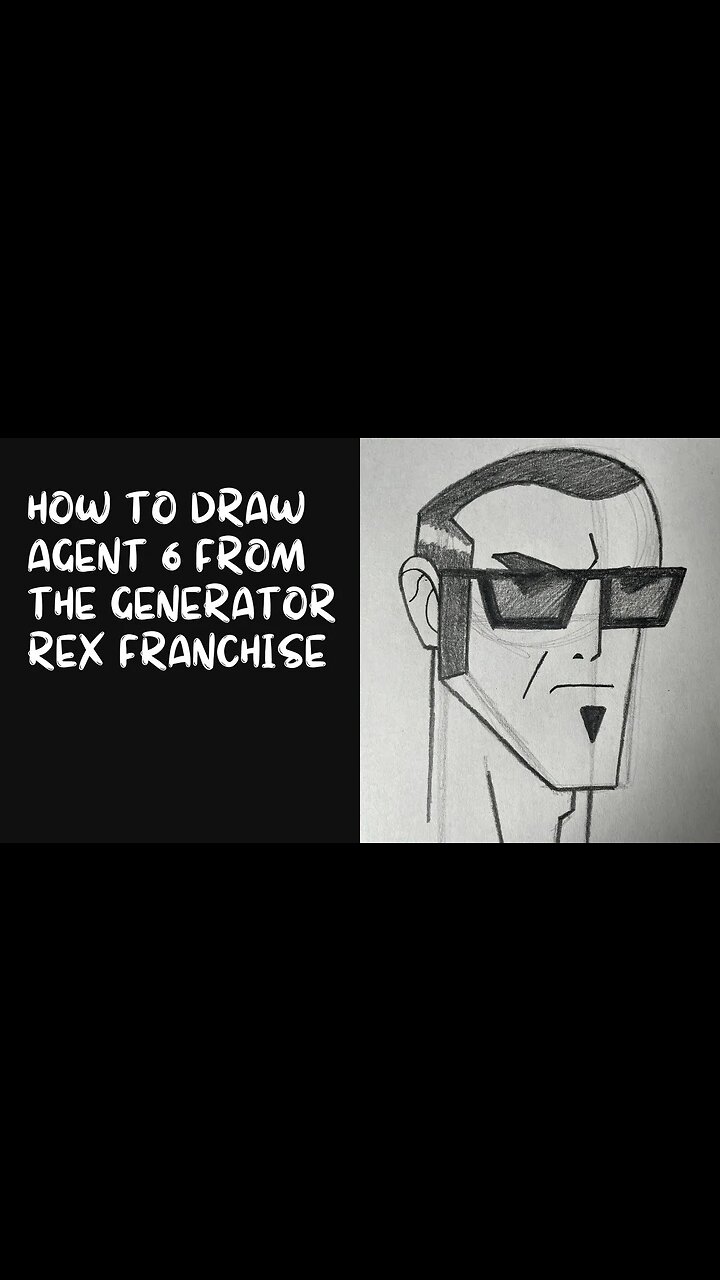 How to Draw Agent 6 from the Generator Rex Franchise