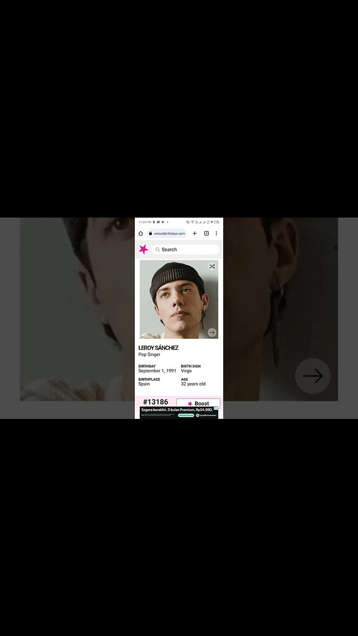 HAPPY 32 BIRTHDAY LEROY SÁNCHEZ Pop Singer