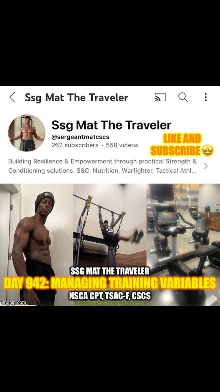 Day 942: Managing Training Variables