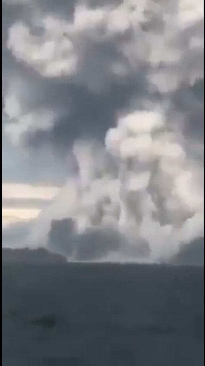 Underwater volcano erupts in Tonga